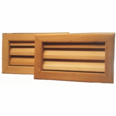 Cedar Wood Louvered Gable Vents - Custom PVC, Pine, Cypress