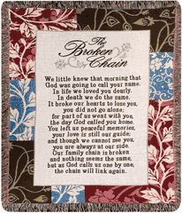 The Broken Chain Poem Throw Blanket