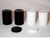 Stone Checker Pieces, Marble Backgammon Checkers Replacement Pieces