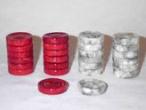Stone Checker Pieces, Marble Backgammon Checkers Replacement Pieces
