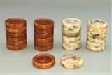 Marble Checkers Pieces, Stone Backgammon Pieces, Replacement Checkers Only