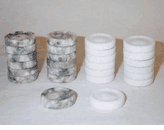 Stone Checker Pieces, Marble Backgammon Checkers Replacement Pieces
