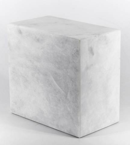 White Marble Vault Urn for Burial, Niche or Columbarium - Holds 200 ...