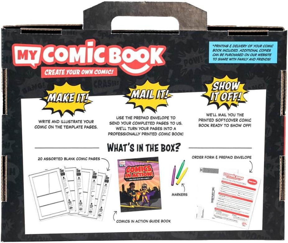 Lulu Jr My Comic Book Make Your Own Comic Book Kit