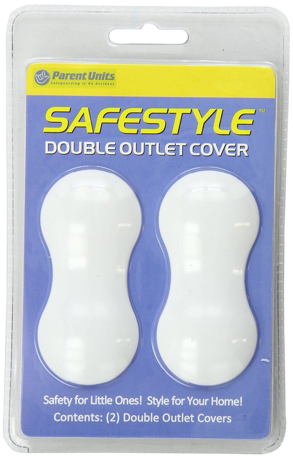 Parent Units 2-Pack White Safestyle Double Outlet Cover
