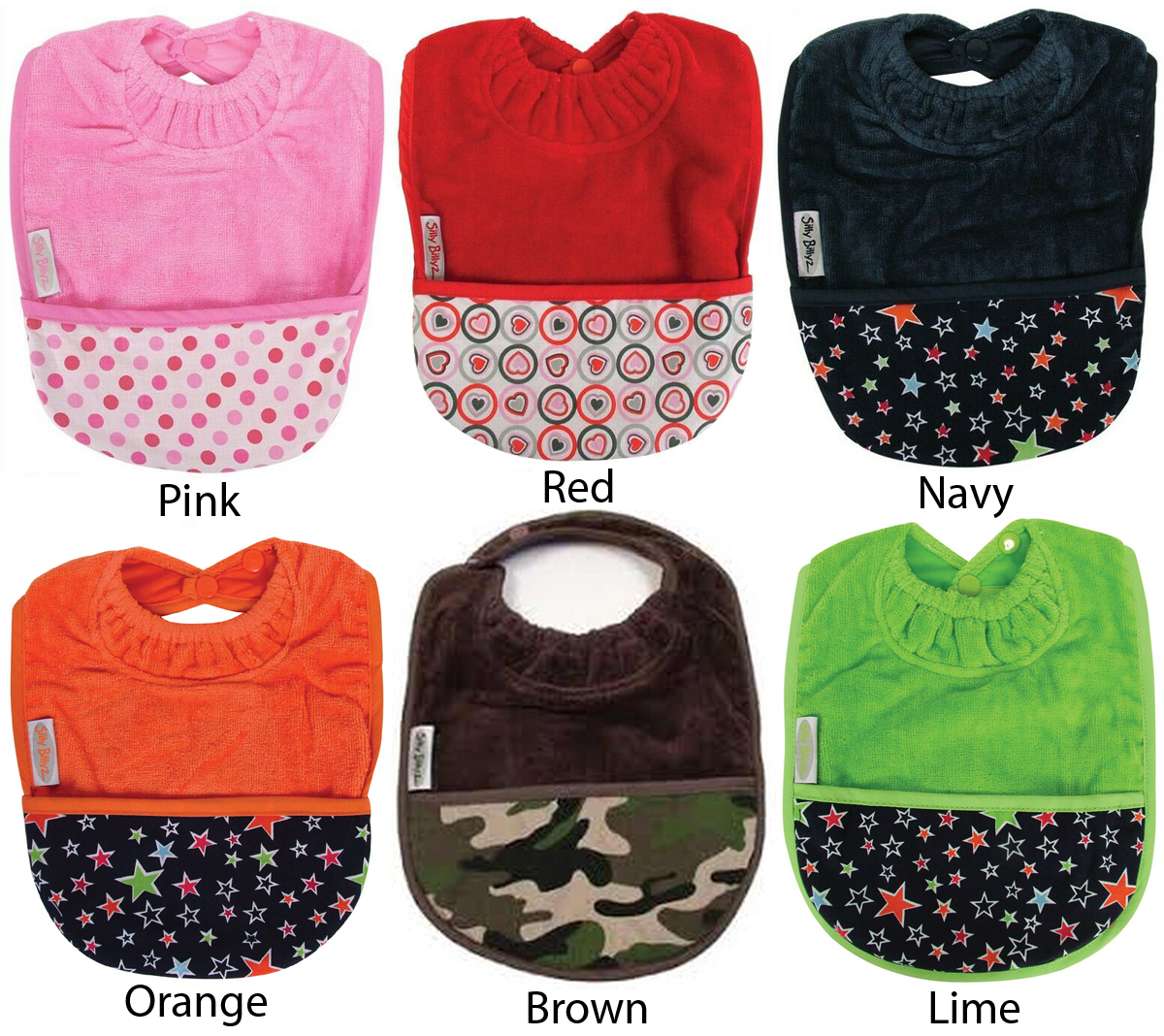 Silly Billyz Snuggly Premium Cotton Towel Toddler Bib with Pocket