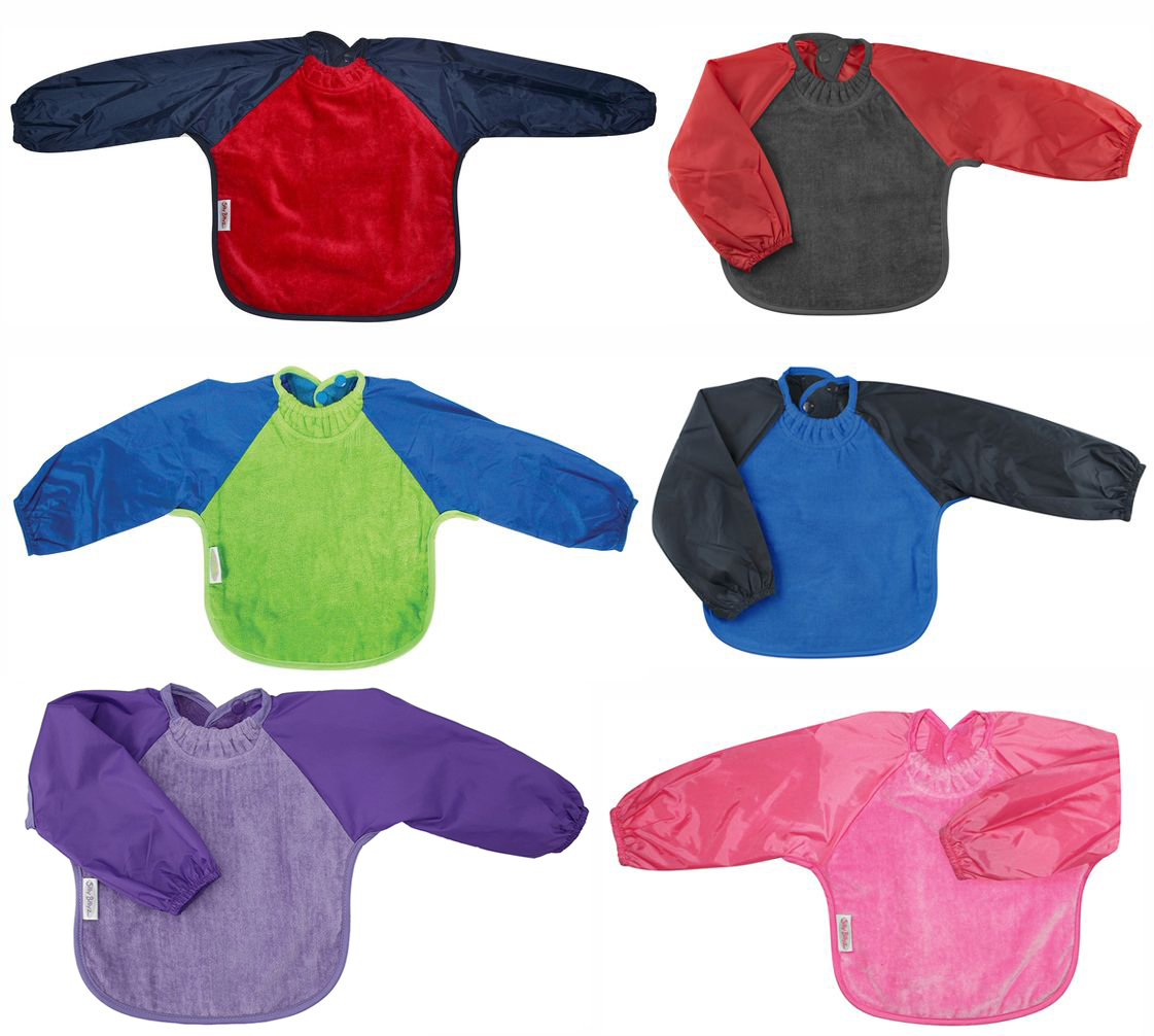 Silly Billyz Waterproof Long Sleeve Toweling Bib