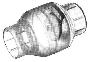 Flo Control Clear PVC Swing Check Valve