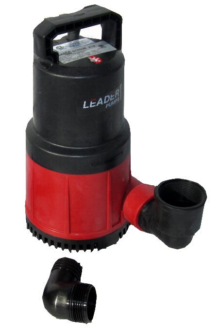 Leader Fountain, Waterfall & Stream Submersible Pump 3780 GPH (63 GPM ...