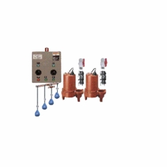 Submersible sewage pumps, duplex control panels, level float switches ...