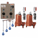 Submersible sewage pumps, duplex control panels, level float switches ...