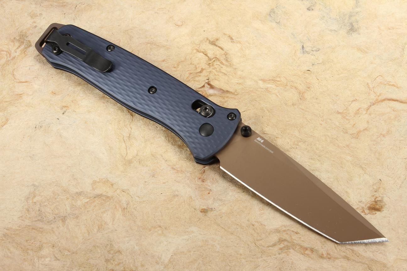 Benchmade Bailout 537FE-02 Crater Blue Handle & FDE Blade + Free Shipping