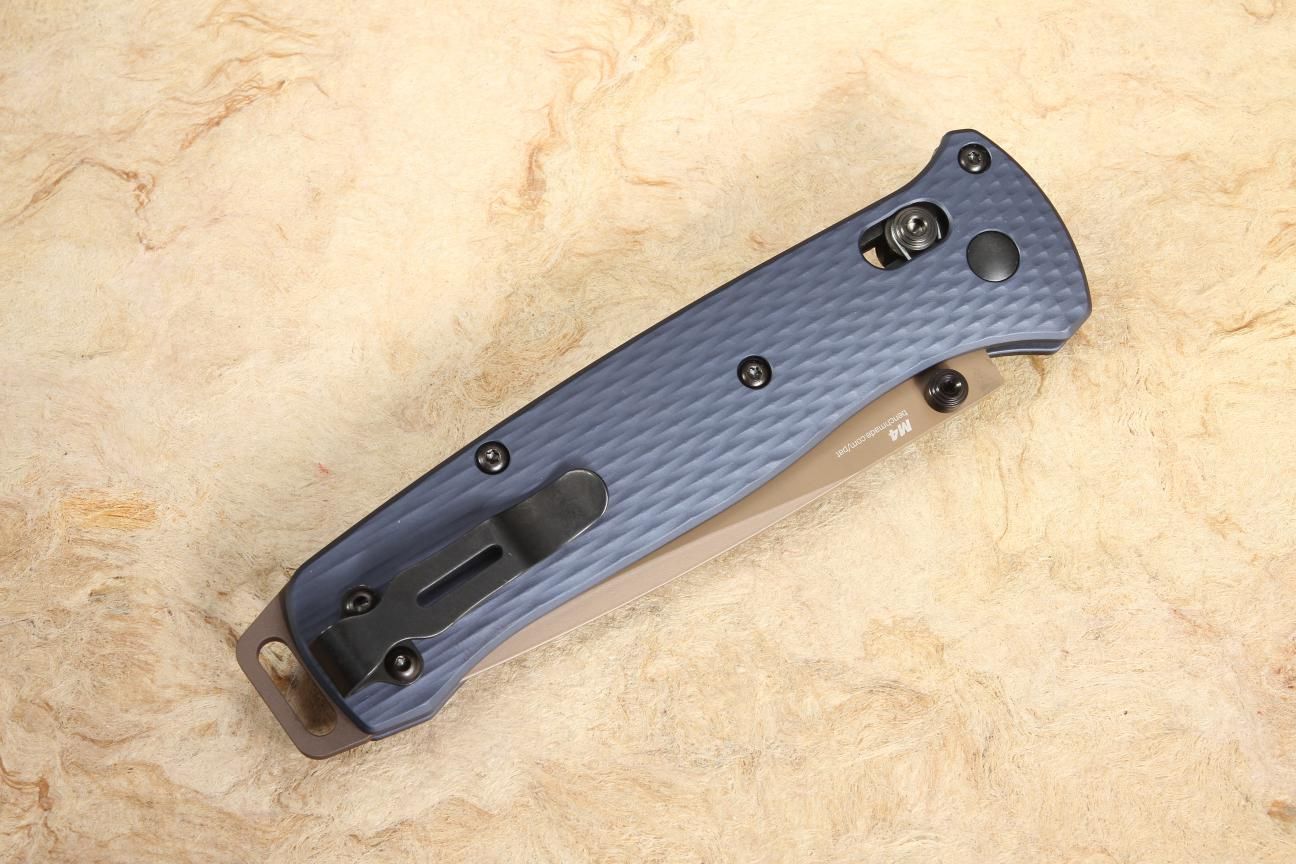 Benchmade Bailout 537FE-02 Crater Blue Handle & FDE Blade + Free Shipping