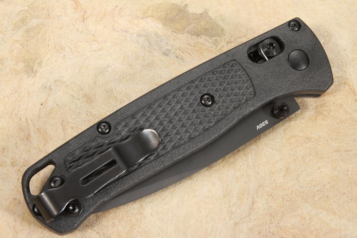 Benchmade Bugout Black Blade With CF-Elite Handle + Axis Lock + Free ...