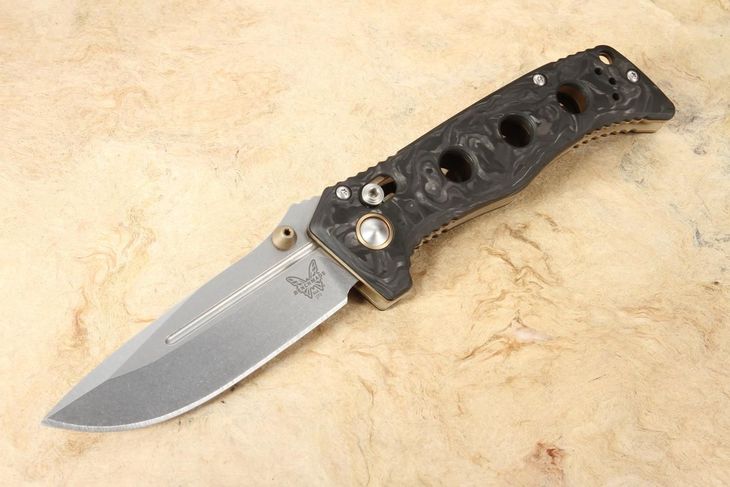 Benchmade Mini Adamas - MagnaCut & Marbled Carbon Fiber - Model 273-03 ...