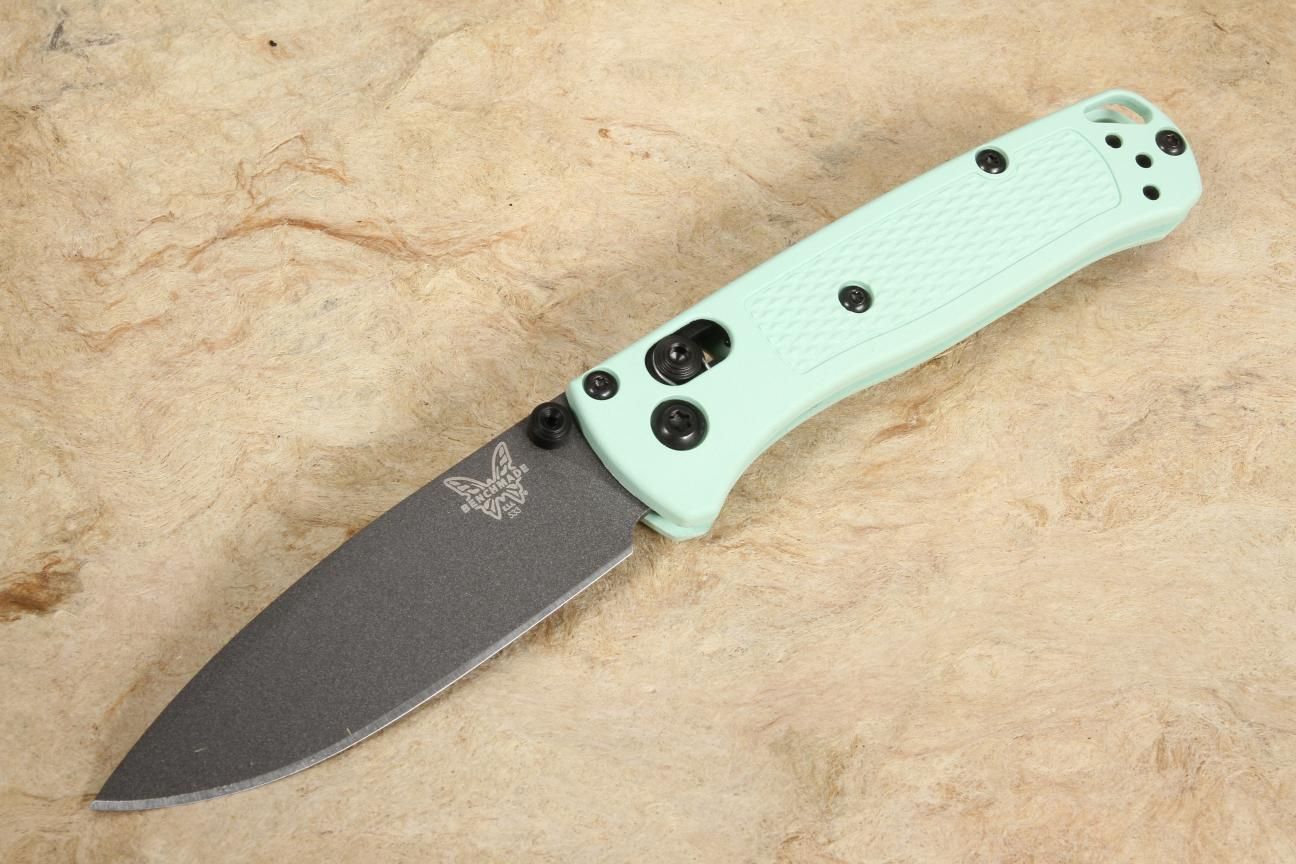 Benchmade Mini Bugout 533GY-06 Sea Foam Handle Gray Blade