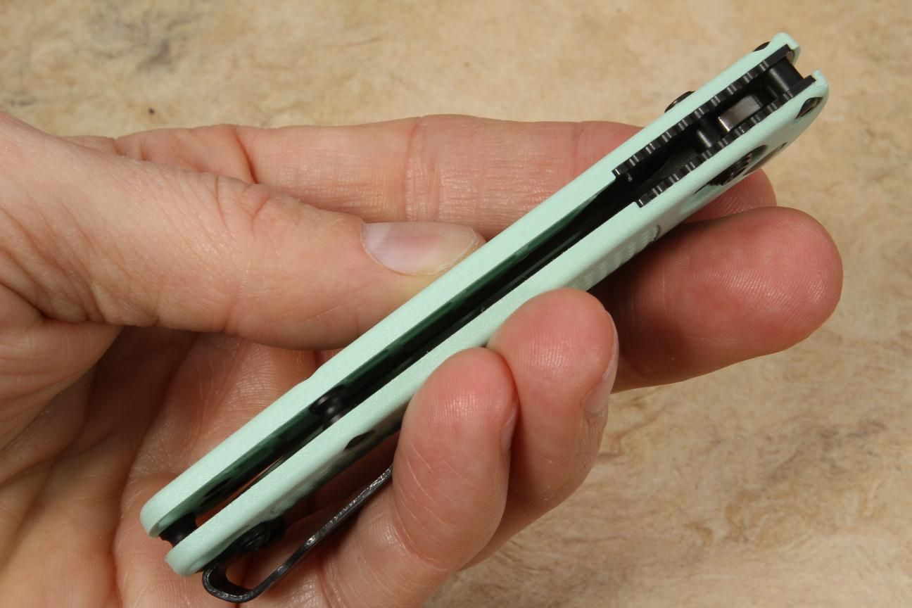Benchmade Mini Bugout 533GY-06 Sea Foam Handle Gray Blade