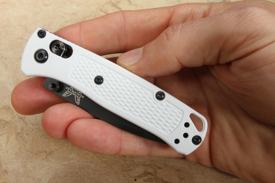 Benchmade Mini Bugout 533BK-1 White Handle Black Blade + Free Shipping