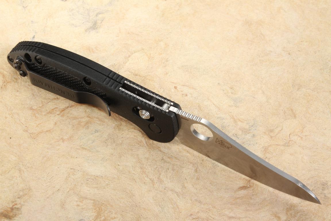 Benchmade Mini Griptilian 555 S30V Spyderco Hole