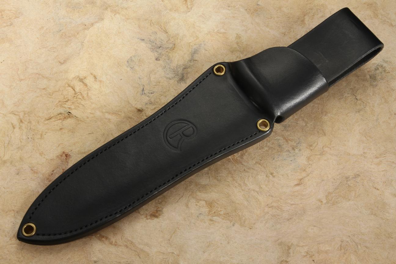 Chris Reeve Knives Green Beret 7" Leather Sheath, Black -In Stock