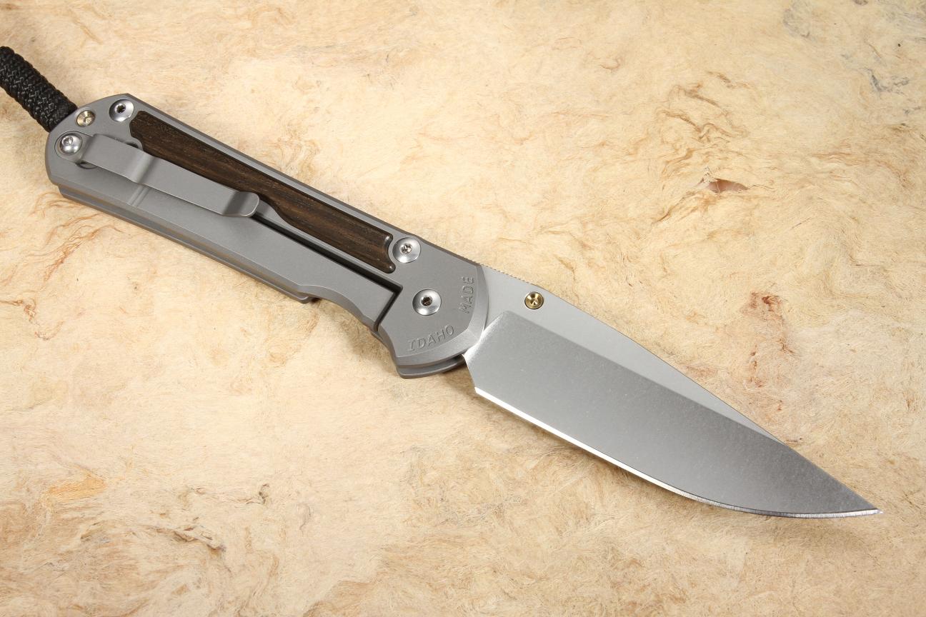 Chris Reeve Large Sebenza 31 Macassar Ebony Inlay #12 + Free Shipping