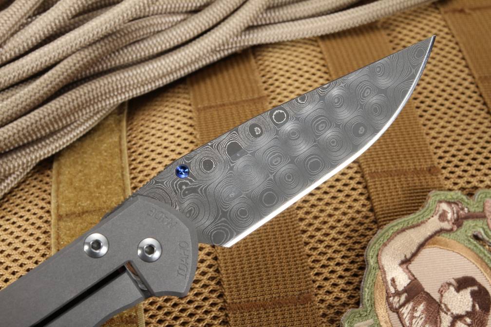 Chris Reeve Carbon Sebenza 21 Raindrop/Damascus - Free Shipping