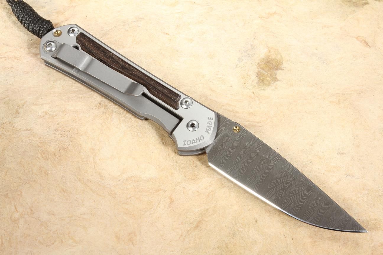 Small Sebenza 31 Box Elder & Damascus - KnifeArt + Free Shipping