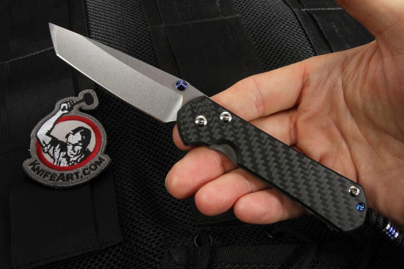 Chris Reeve Small Sebenza 31 Carbon Fiber Tanto Blade - In Stock