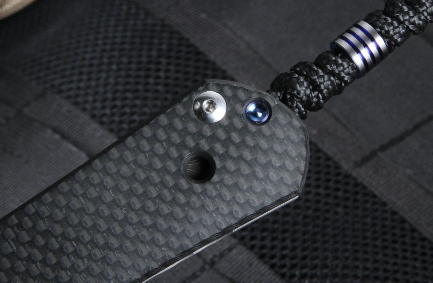 Chris Reeve Large Carbon Fiber Sebenza, Raindrop - Free Shipping