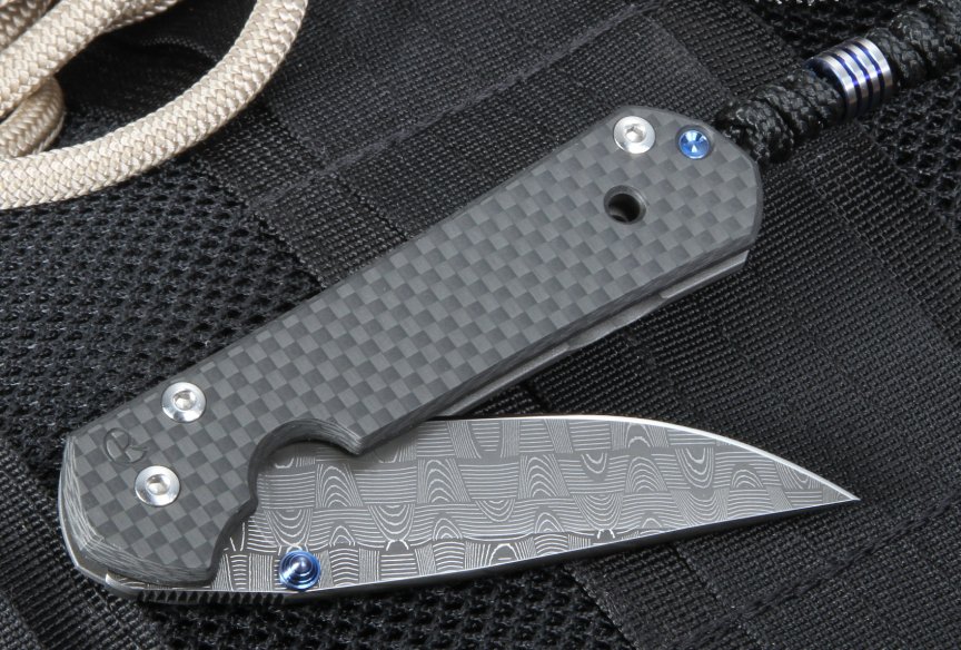 Chris Reeve Sebenza Carbon/Basket Weave Damascus - Free Shipping