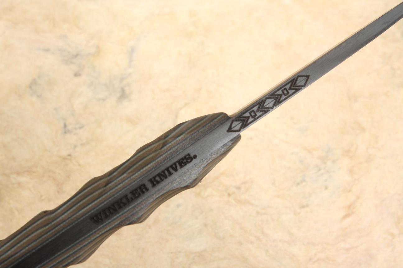 Winkler Knives Forest Edge - Sculpted Camo G-10 + Free Shipping