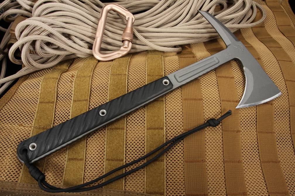 RMJ Tactical Kestrel Feather Tomahawk - Black - Free Shipping