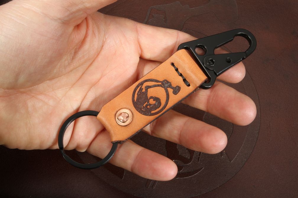 KnifeArt.com Custom Leather Key Fob