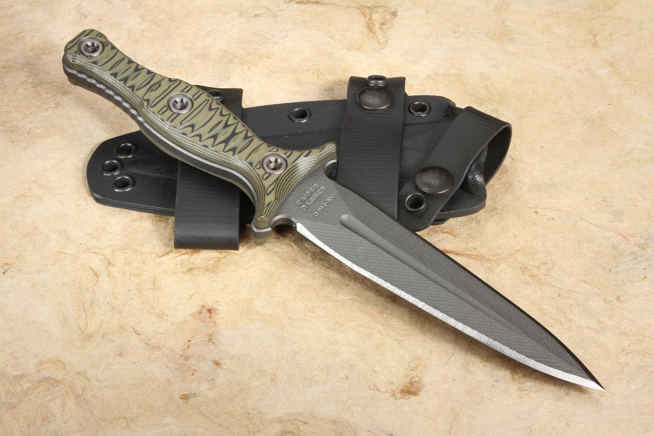 RMJ Tactical Raider Dagger - Dirty Olive + Free Shipping
