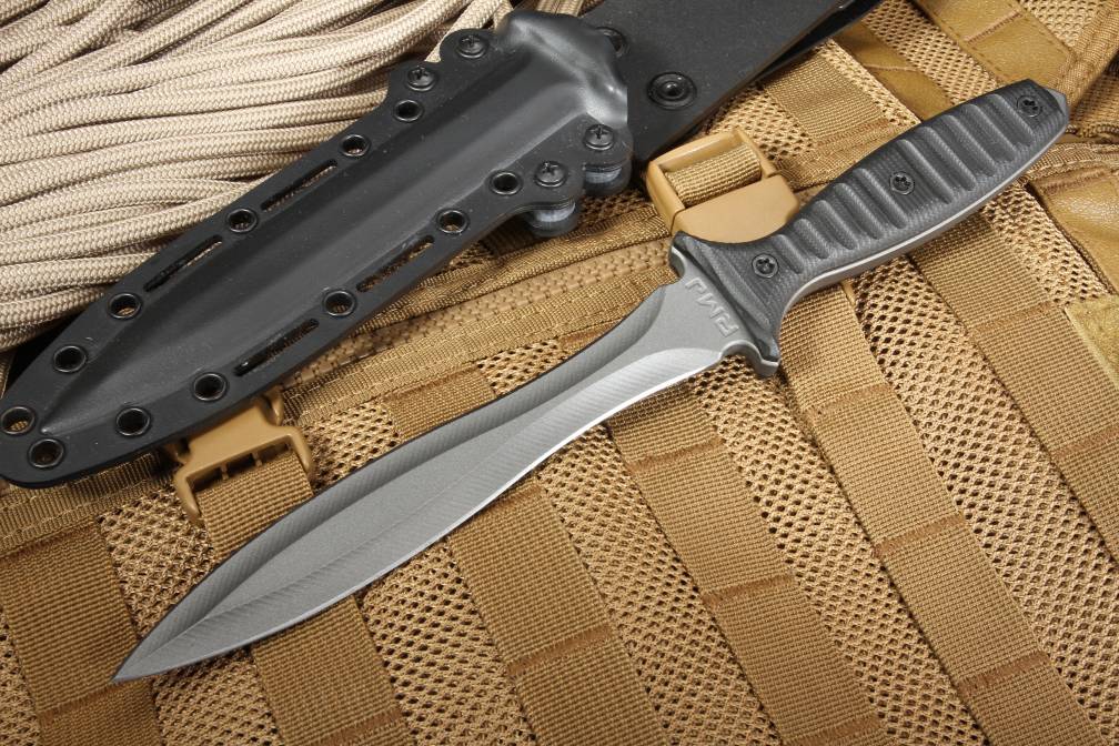 RMJ Jungle Dagger - Black G10 Tactical Fixed Blade - Best Price