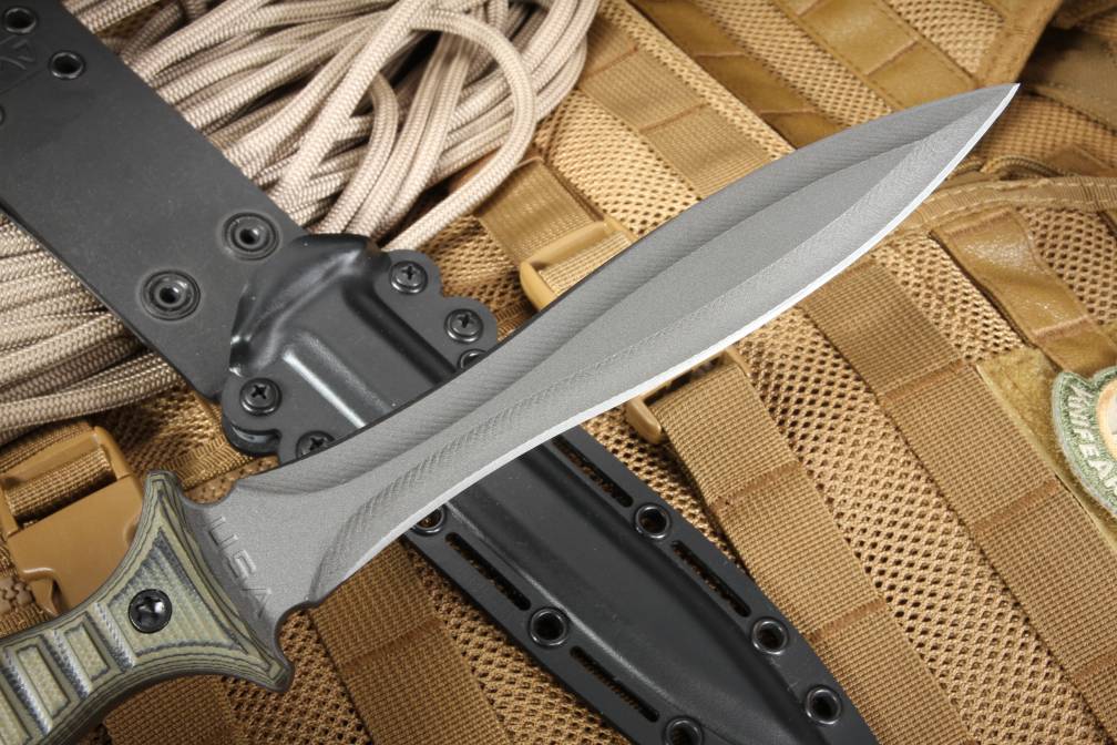 RMJ Jungle Dagger Dirty Olive G10 Tactical Fixed Blade + Free Shipping