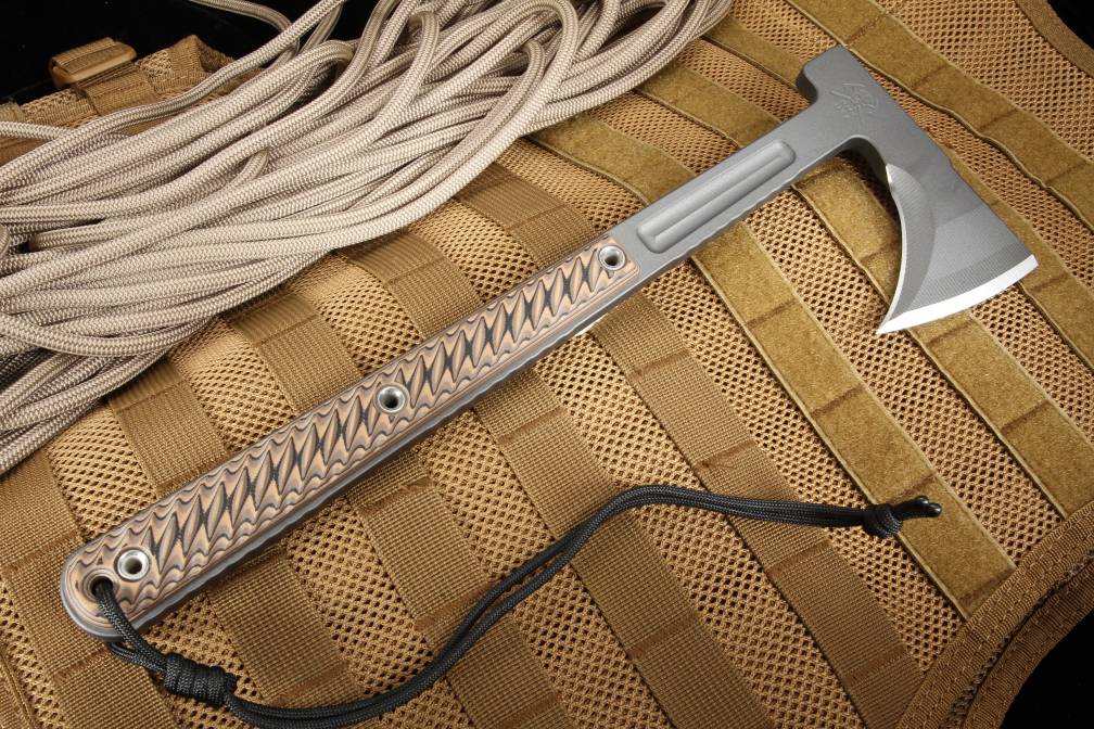 RMJ Tactical Kestrel Trail Tomahawk - Hyena Brown + Free Shipping