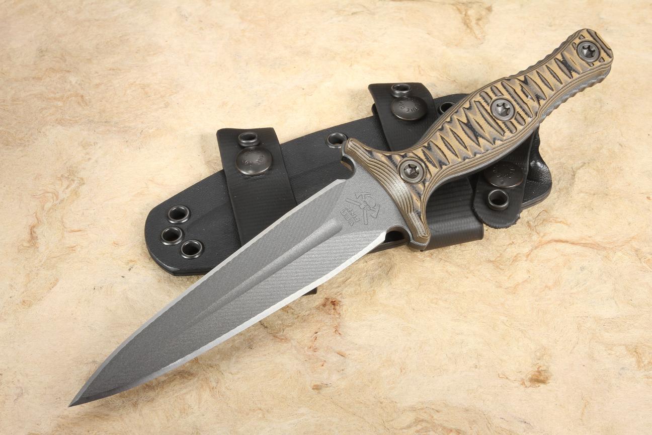 RMJ Tactical Raider Dagger - Hyena Brown + Free Shipping