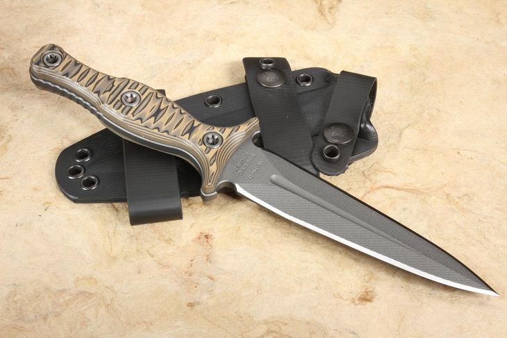 RMJ Tactical Raider Dagger - Hyena Brown + Free Shipping