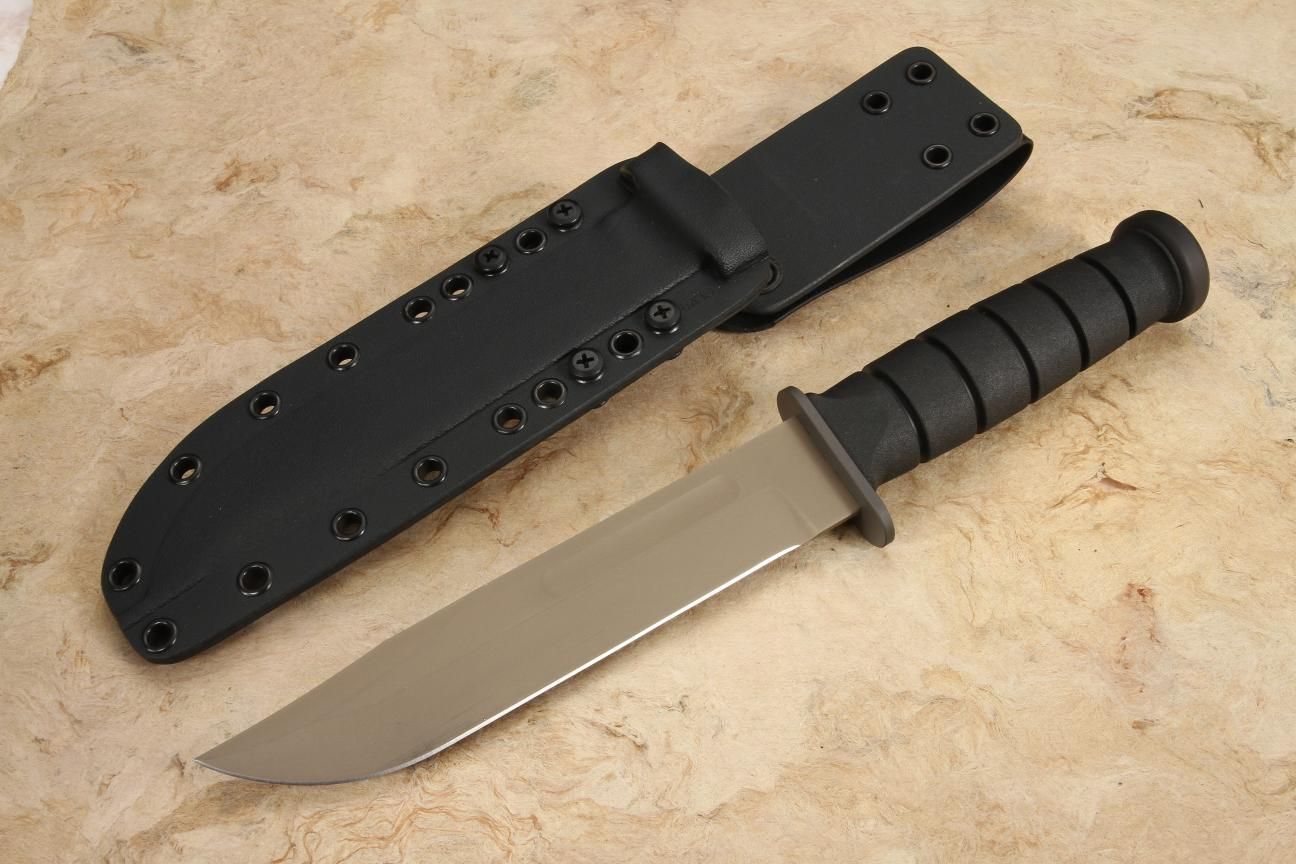Spartan KA-BAR - Flat Dark Earth MagnaCut Blade - Black Kydex + Free ...