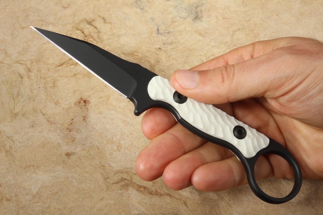 Toor Jank Shank - White G10, Shadow Black CPM 154