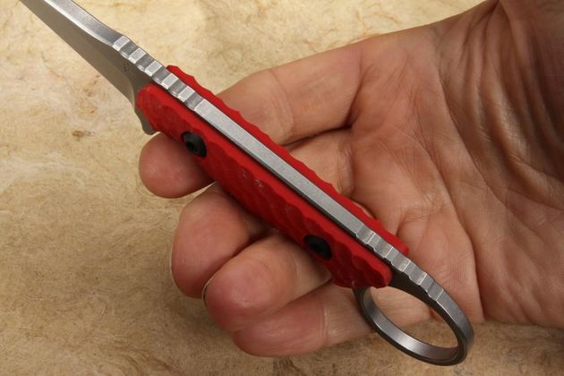 Toor Jank Shank - Red G10, Slate - CPM 154 Steel