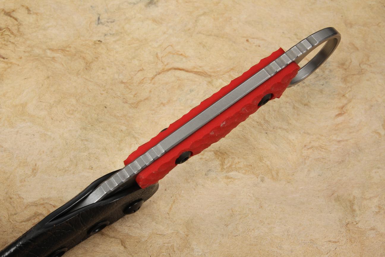 Toor Jank Shank - Red G10, Slate - CPM 154 Steel