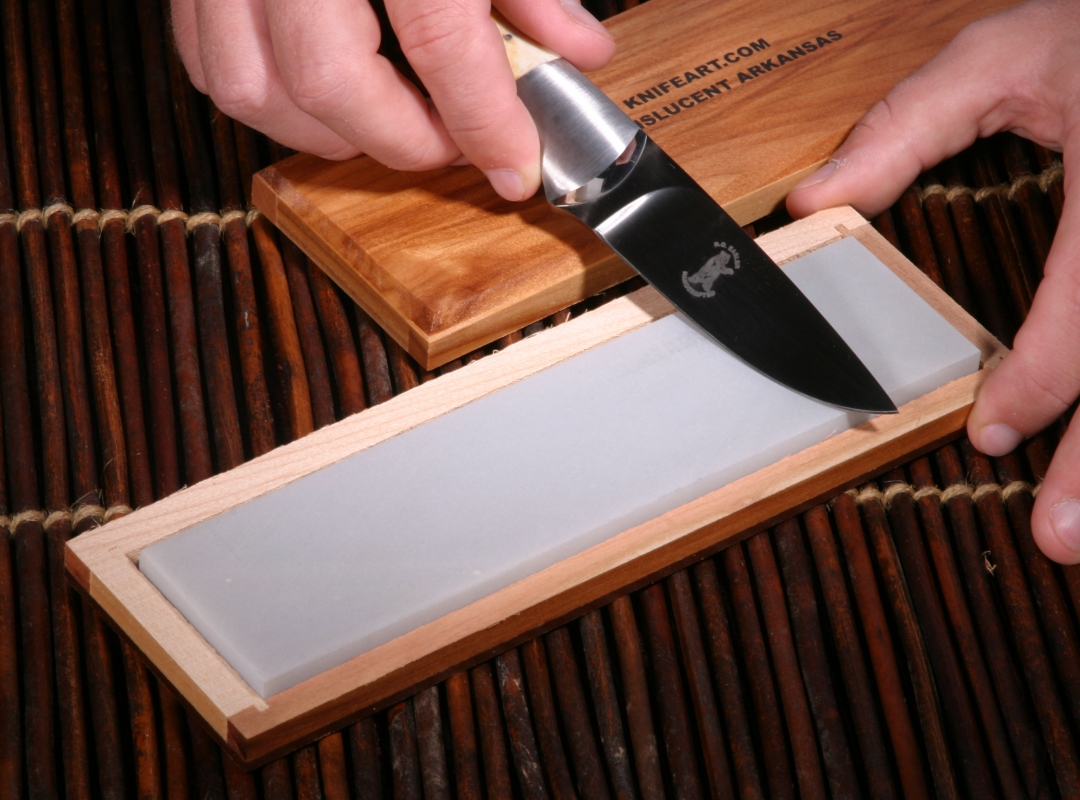 Translucent Arkansas BENCH Sharpening Stone - Free Shipping
