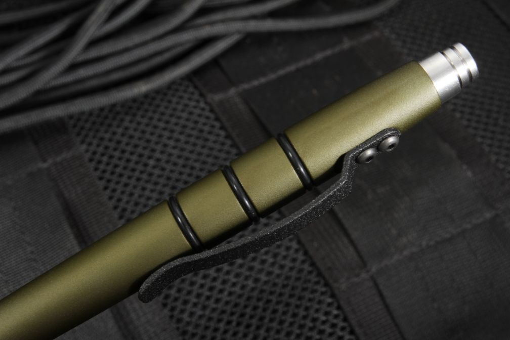 Tuff Writer Pens Mini Click, Aluminum, OD Green - Free Shipping