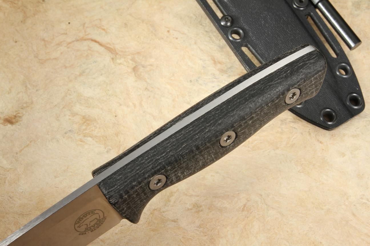 White River Ursus Cub - Black Burlap Micarta - MagnaCut - EDC Bushcraft ...