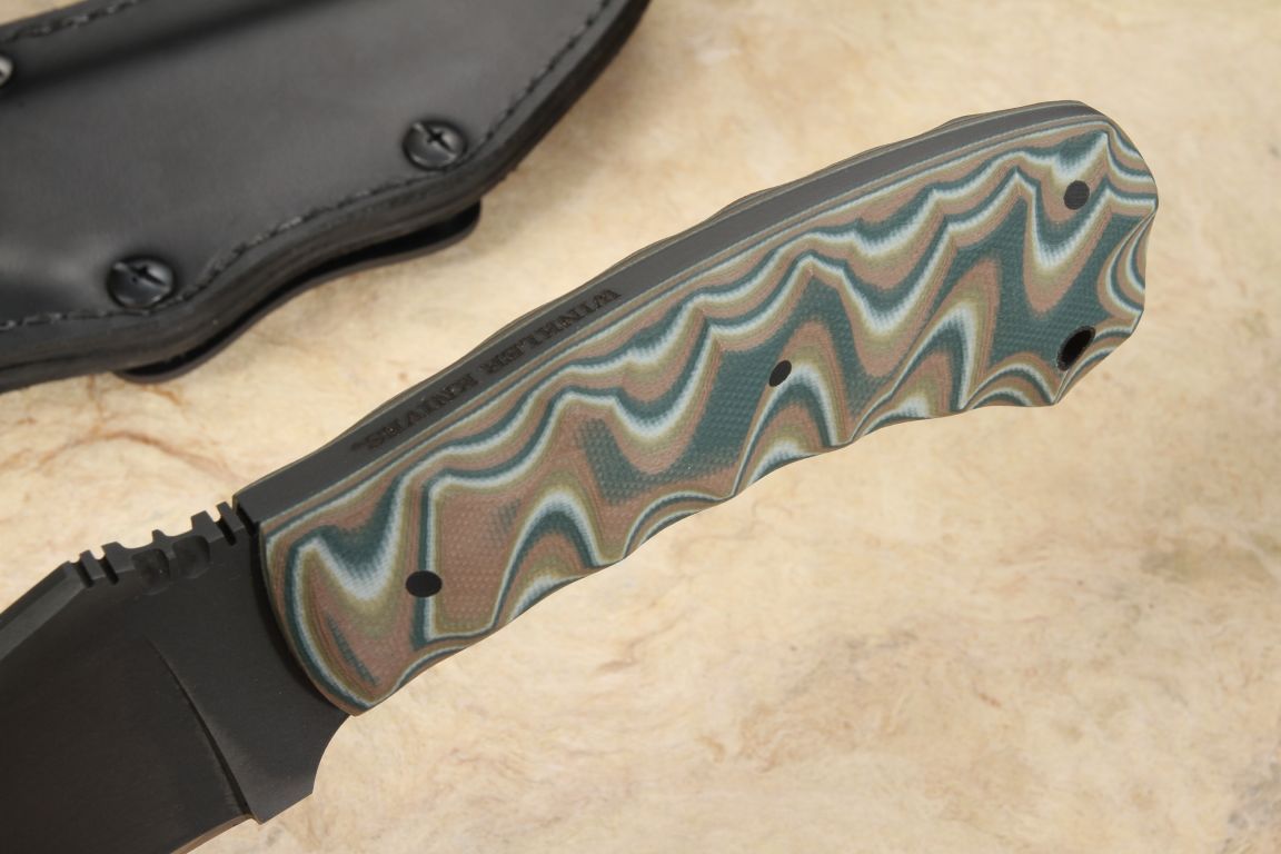 Winkler Belt Knife - Caswell and Wasp Pattern Micarta - In Stock