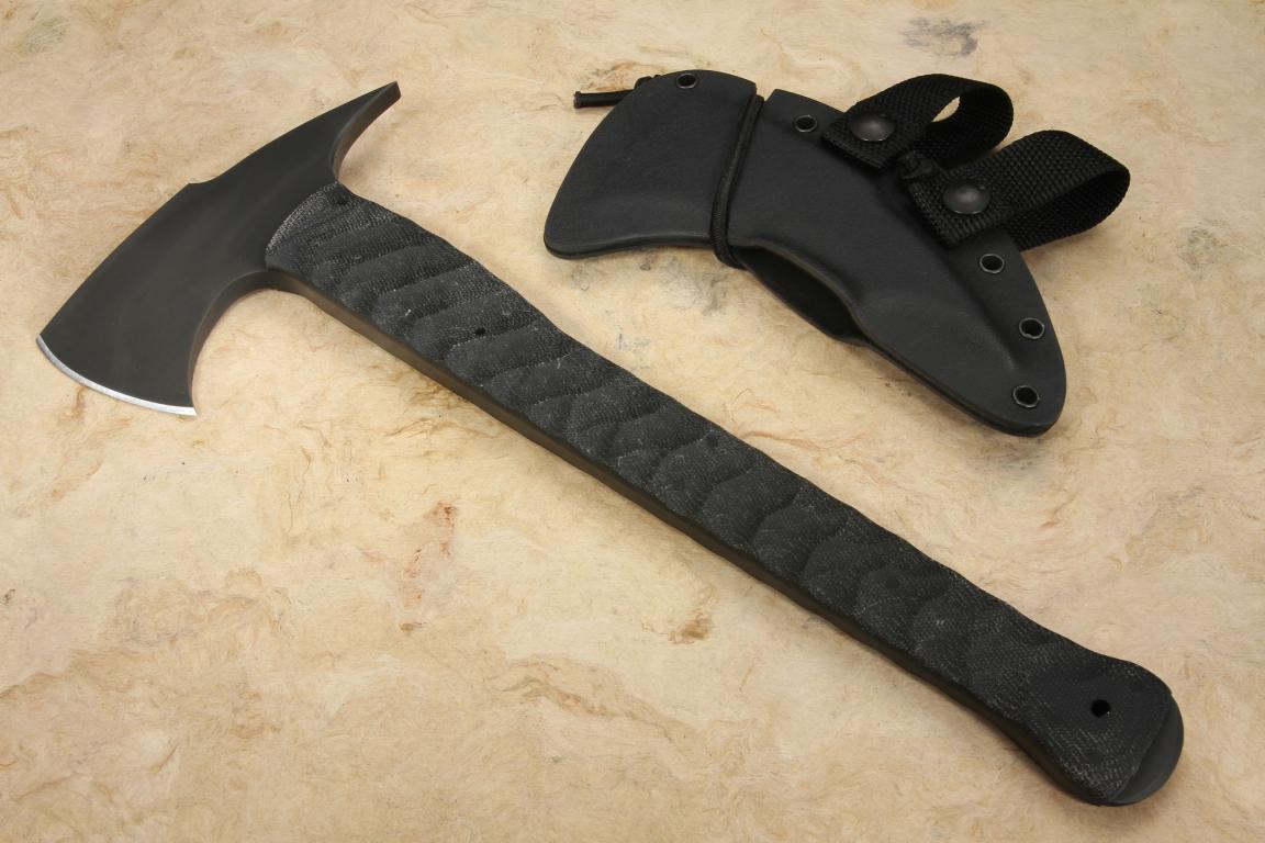 Winkler Combat Axe - Sculpted Black Laminate - Free Shipping