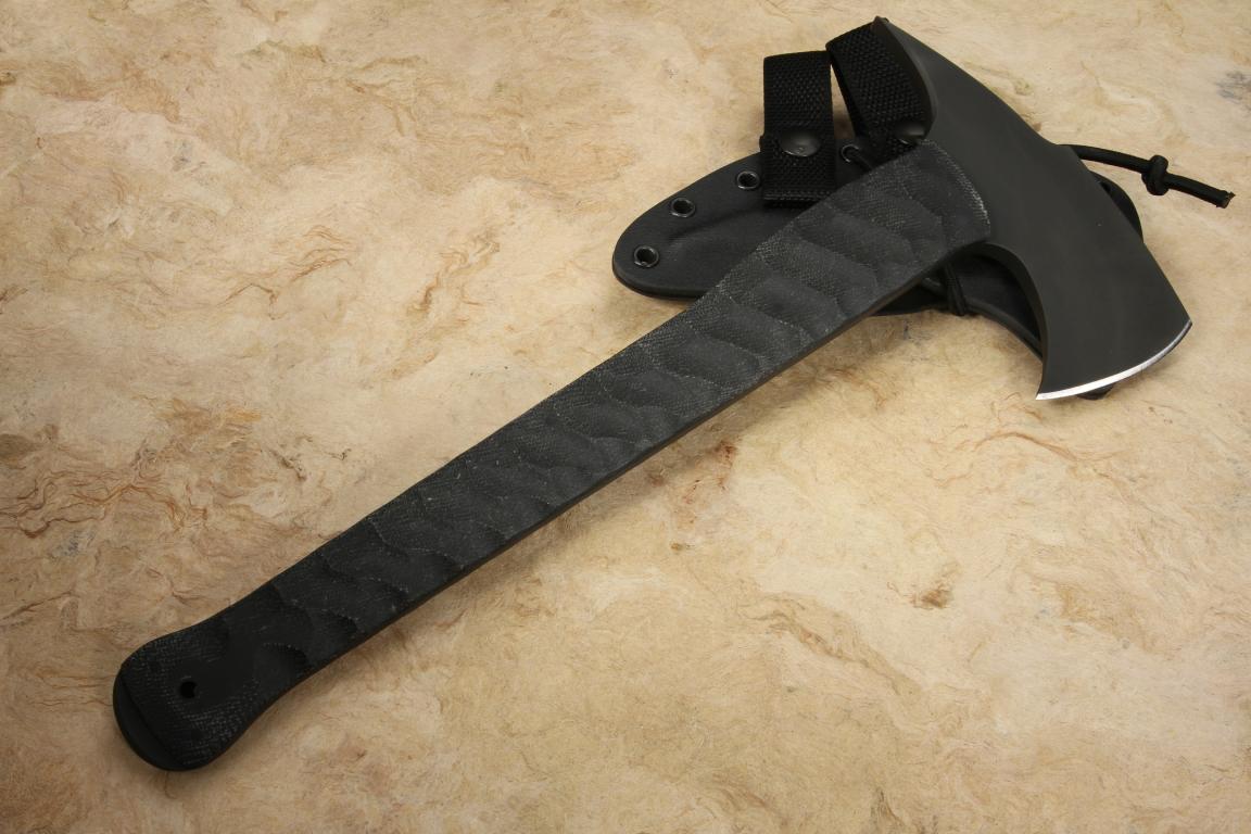 Winkler Combat Axe - Sculpted Black Laminate - Free Shipping
