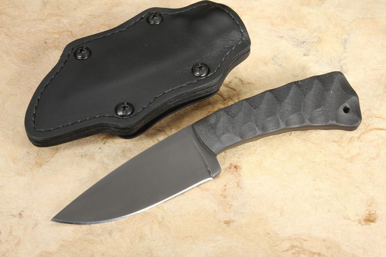 Winkler Knives Forest Edge - Sculpted Black Laminate + Free Shipping